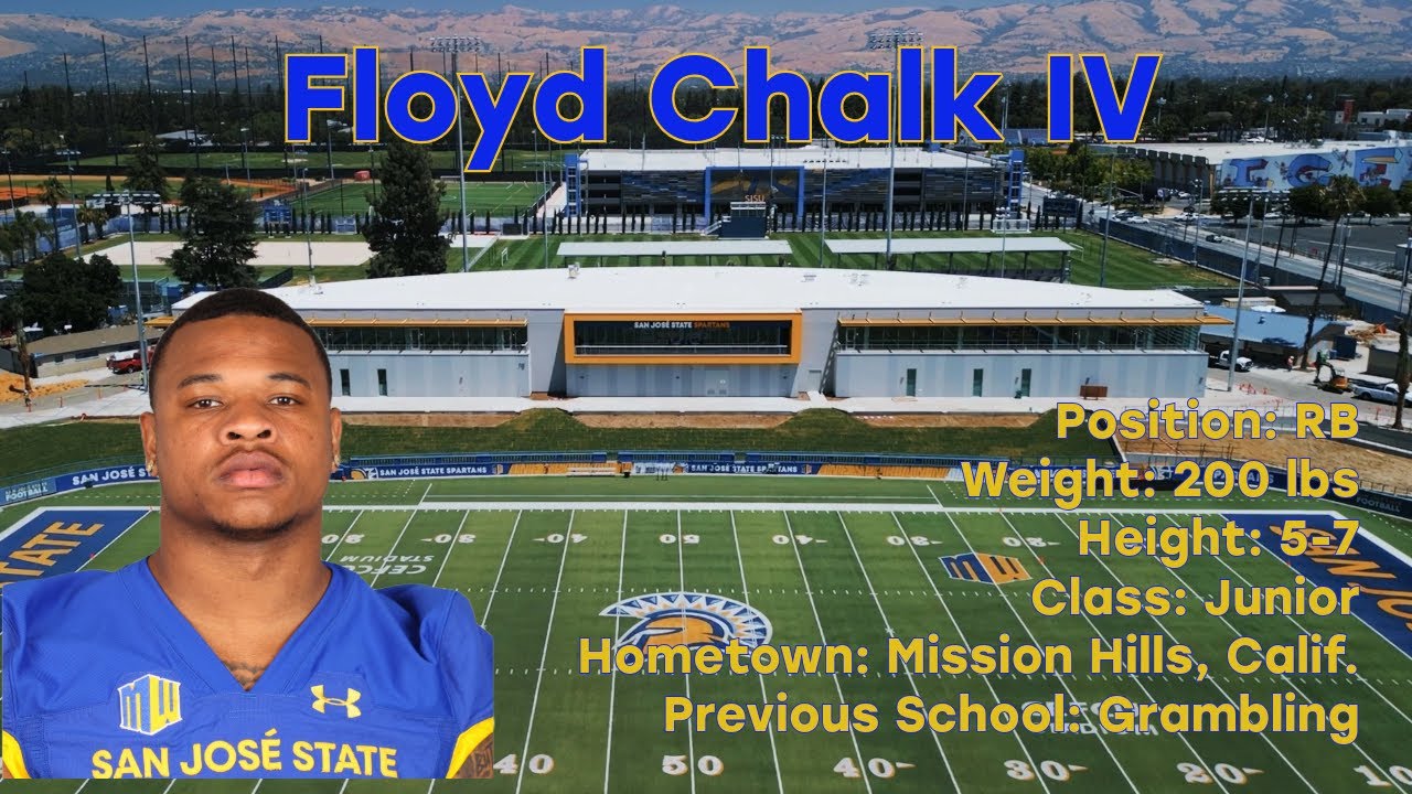 Floyd Chalk IV : San Jose State Spartans 2024 Transfer Portal RB - YouTube