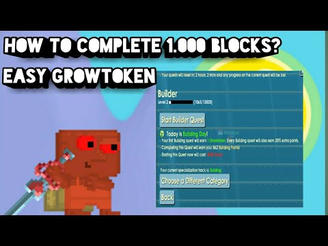 How to complete Roles Builder Break 1k Blocks ? HERE EASY | Growtopia ...