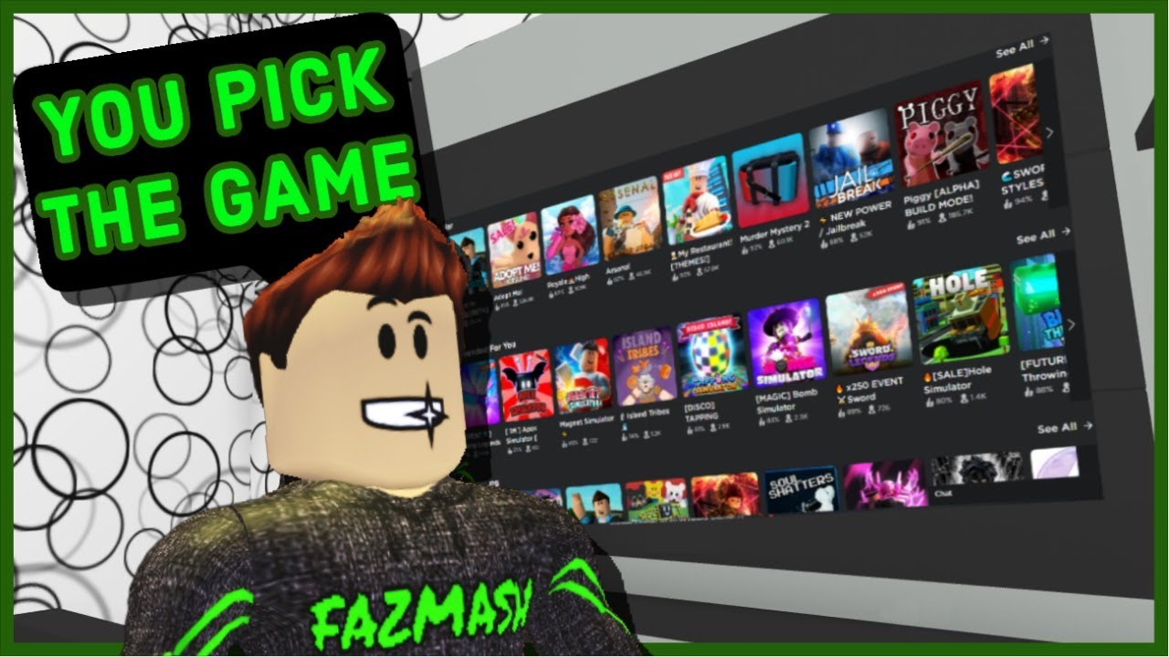 🔴LIVE - PLAYING ROBLOX WITH FANS - YOU CHOOSE THE GAME - ROBLOX - YouTube