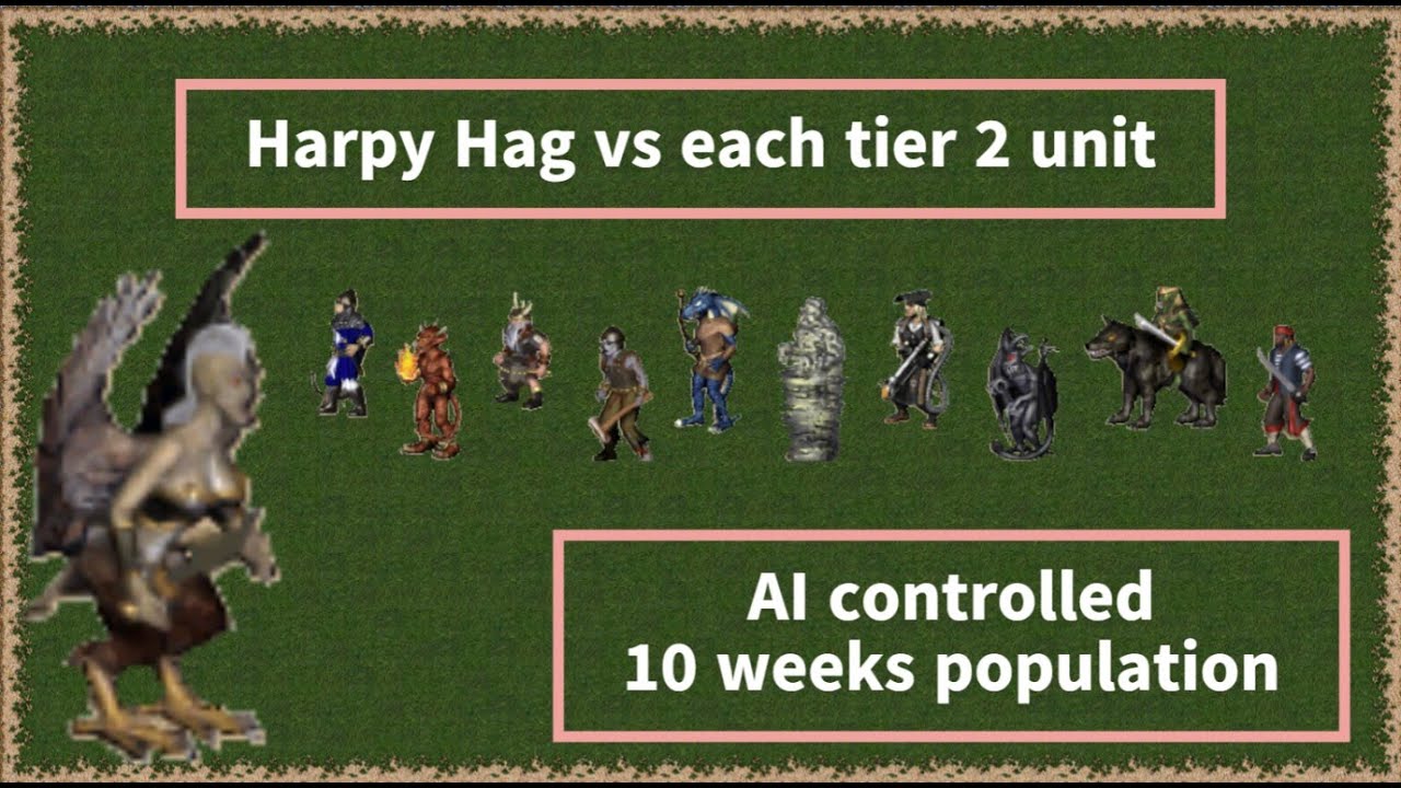 Harpy Hag - challenger for worst level 2 unit in Heroes 3 ?? - YouTube