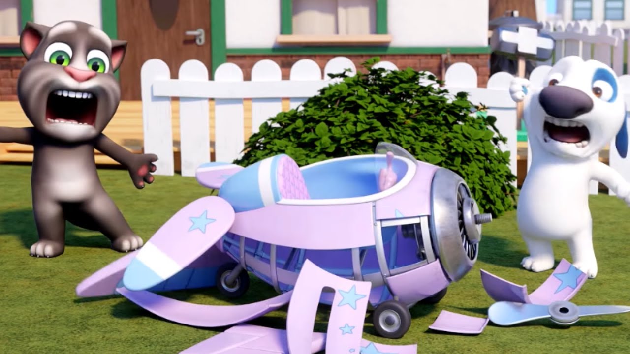 Angela's Broken Plane | Talking Tom Shorts | Cartoons for Kids ...