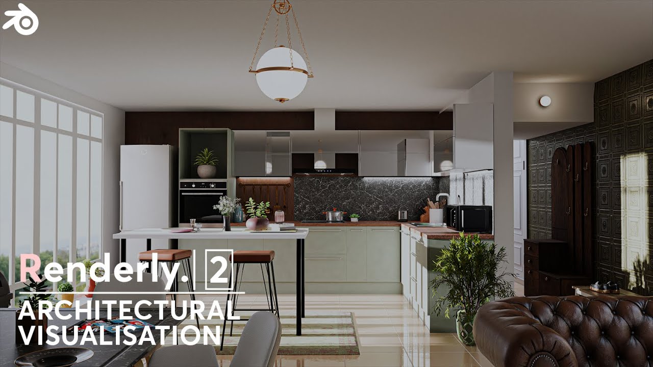 3D Architectural Visualization - Renderly (Blender) LIVE - YouTube