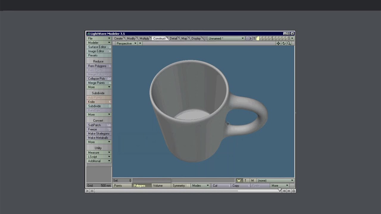 LightWave Model - Cup - 101 - YouTube