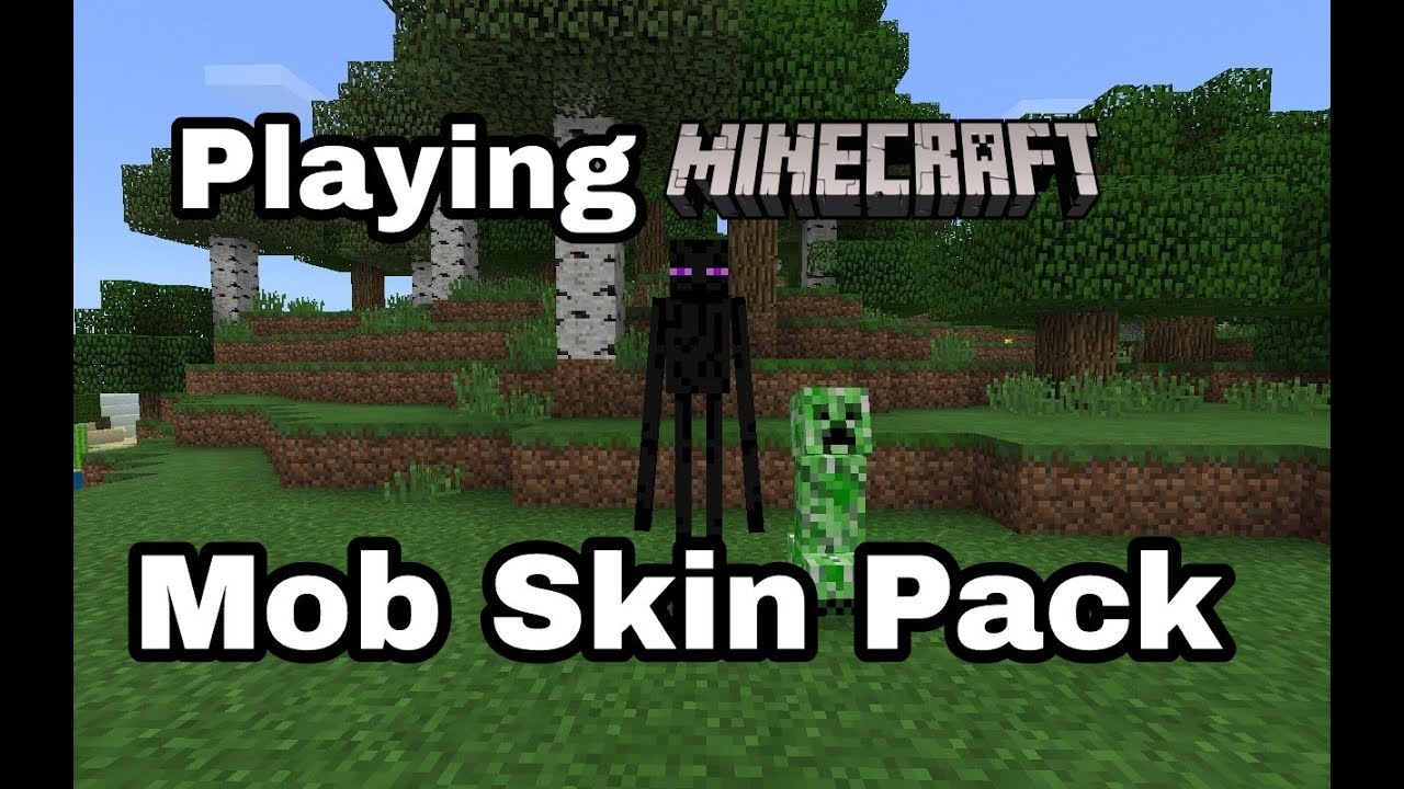 Playing Minecraft Mob Skin Pack - YouTube