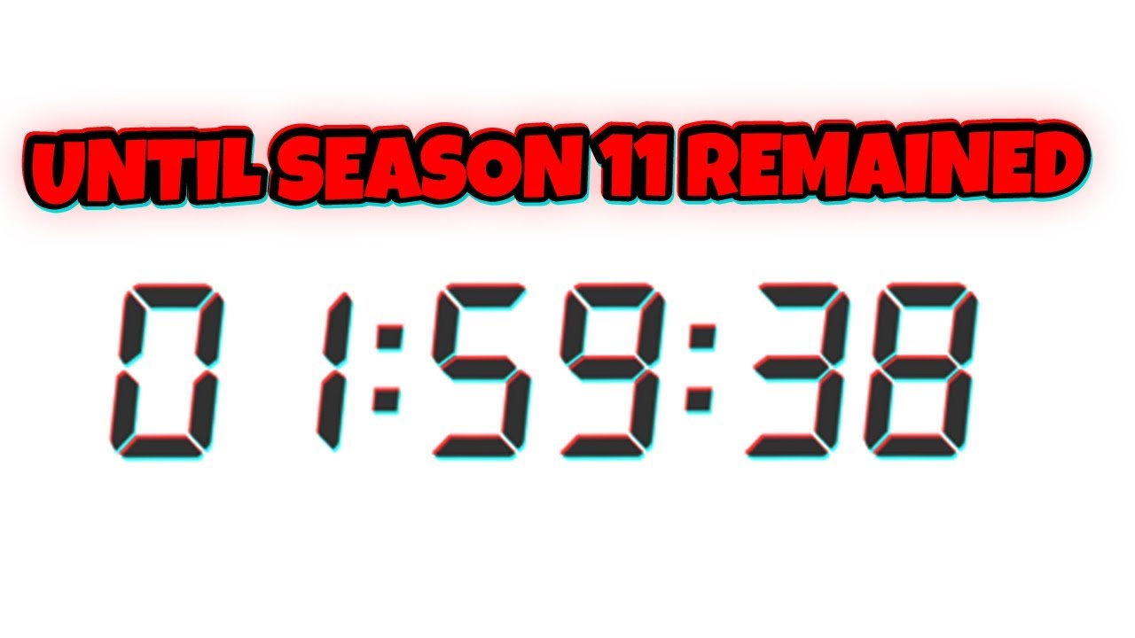FORTNITE COUNTDOWN TIMER TO SEASON 11 LIVE - YouTube