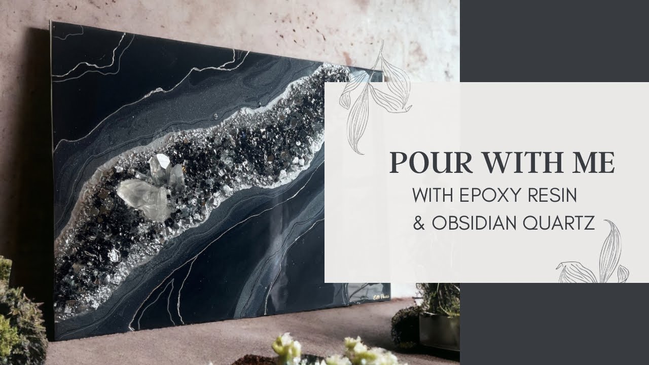 Midnight | Geode Quartz Collection| Epoxy Resin, Crystal Quartz ...