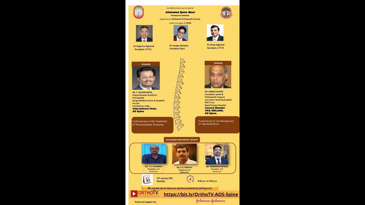Allahabad Spine Meet Dr S Rajasekharan & Dr Manoj Khatri: - YouTube