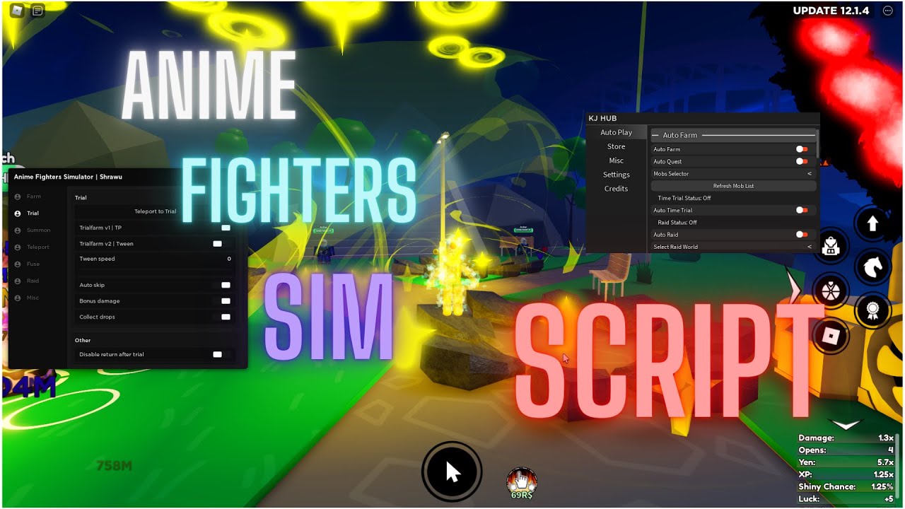 ANIME FIGHTERS SIMULATOR | 👍HACK SCRIPT👍 | AUTO FARM , AUTO RAID , AUTO ...