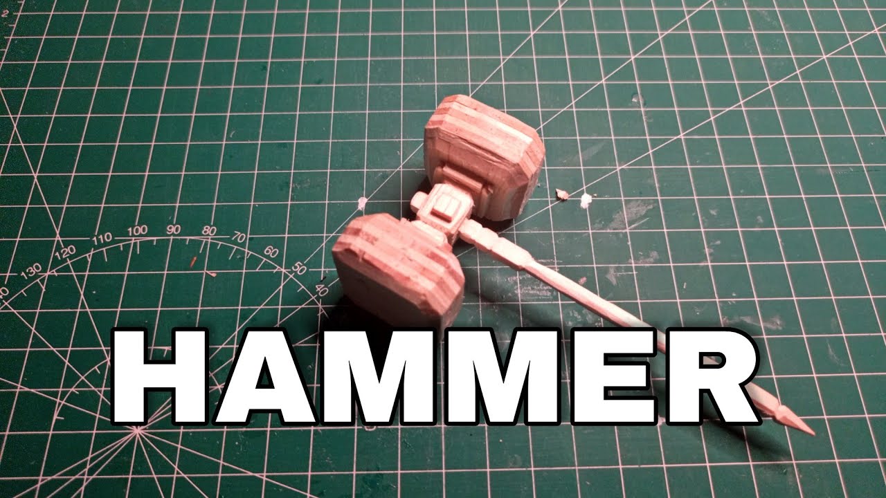 make wooden Hammer || popsicle stick - YouTube