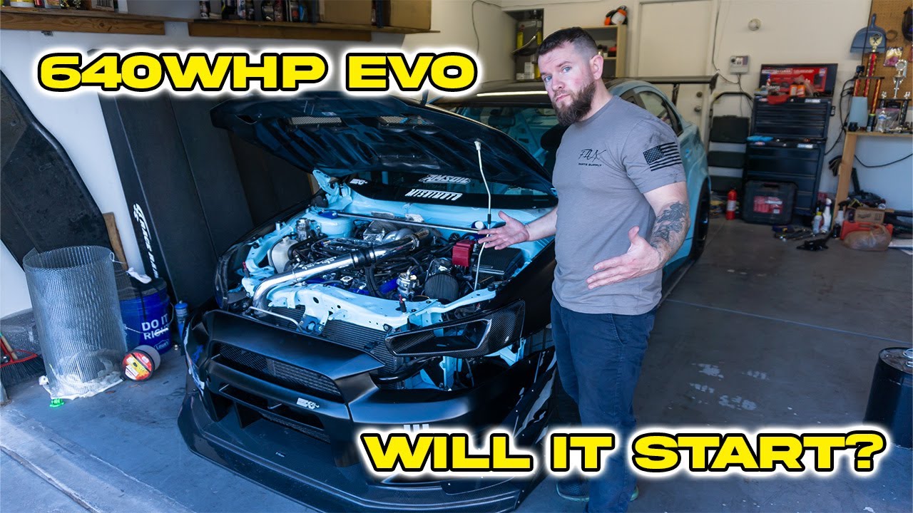 TIME ATTACK EVO 10 BUILD | EP. 5 (FIRST START) - YouTube