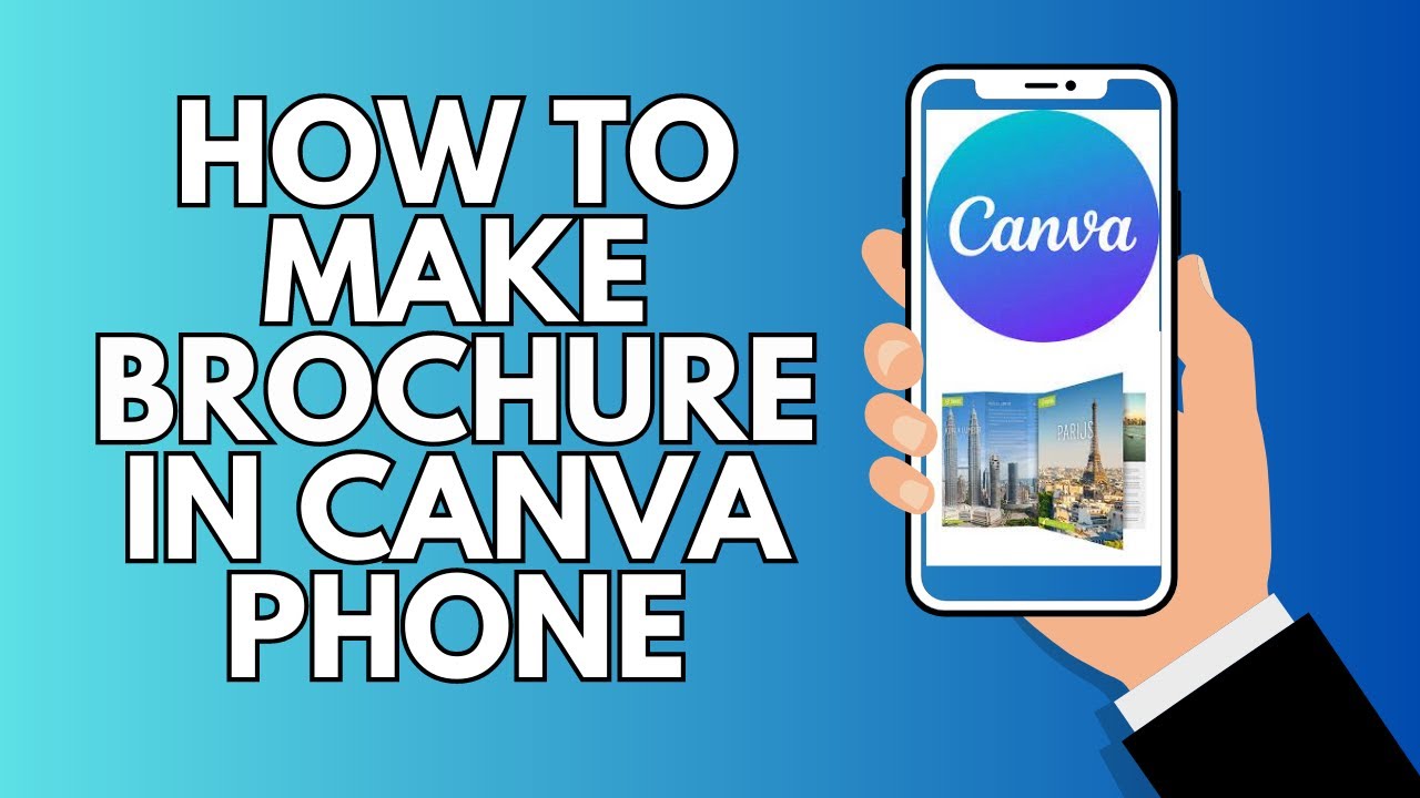 How To Make Brochure In Canva Phone - YouTube