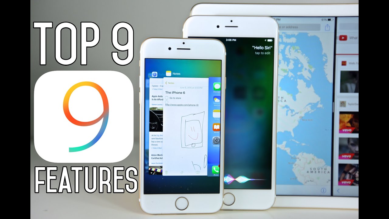 مراجعة جميع التغيرات ios9 + جيلبريك - YouTube