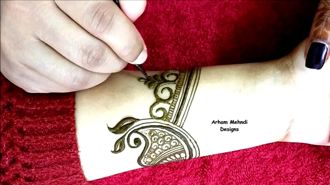 New Easy Full Hand Mehndi Design || Arham Mehndi Designs - YouTube