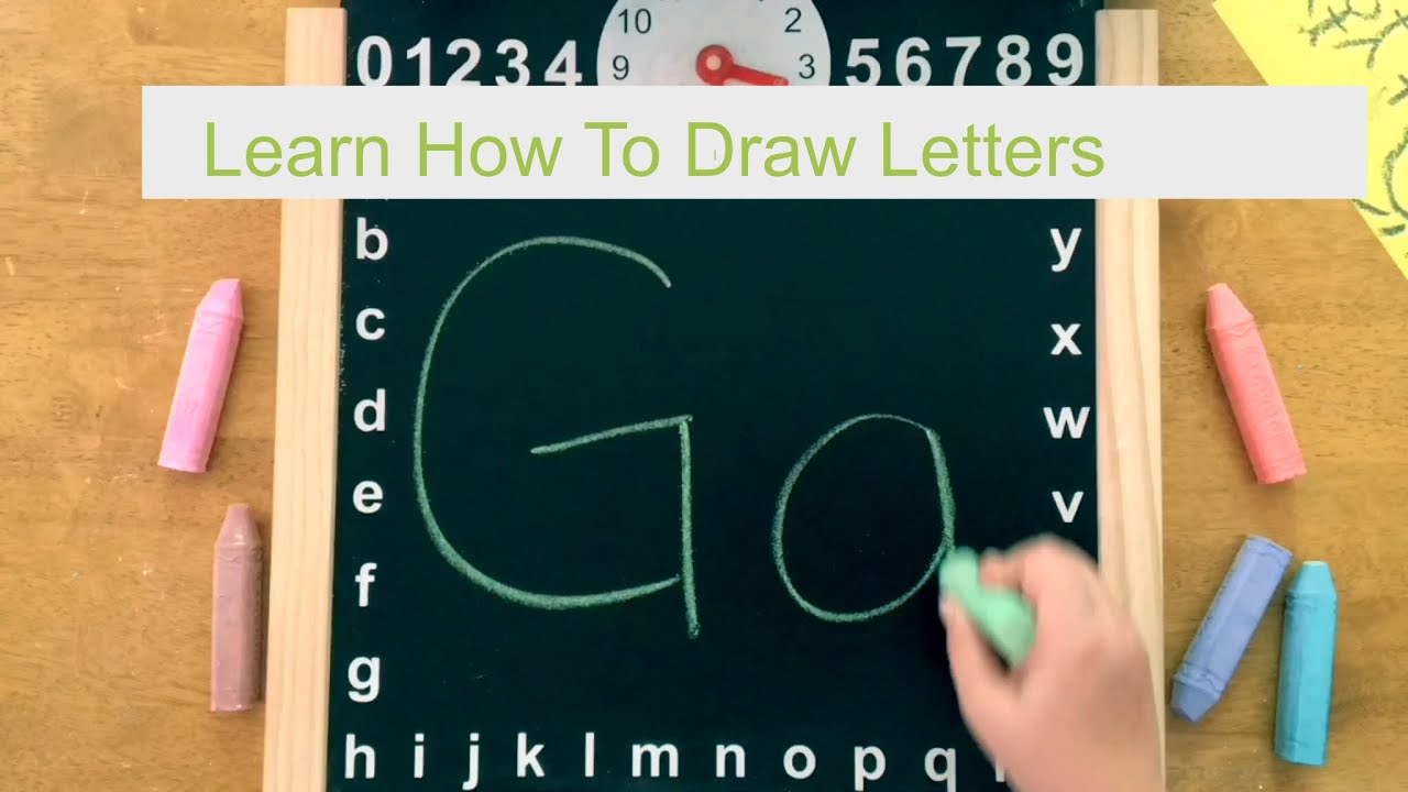 How to draw the letters of the English alphabet - YouTube