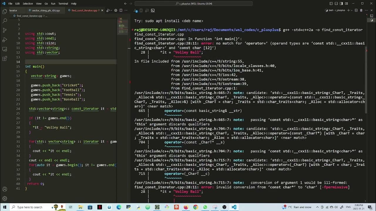 const_iterator in C++ 20 - YouTube