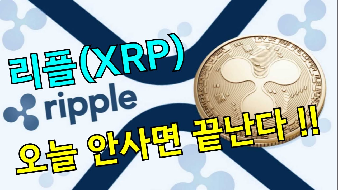리플 Xrp 오늘 안사면 끝납니다 Xrp 리플 리플전망 리플분석 리플코인 리플차트 리플재판