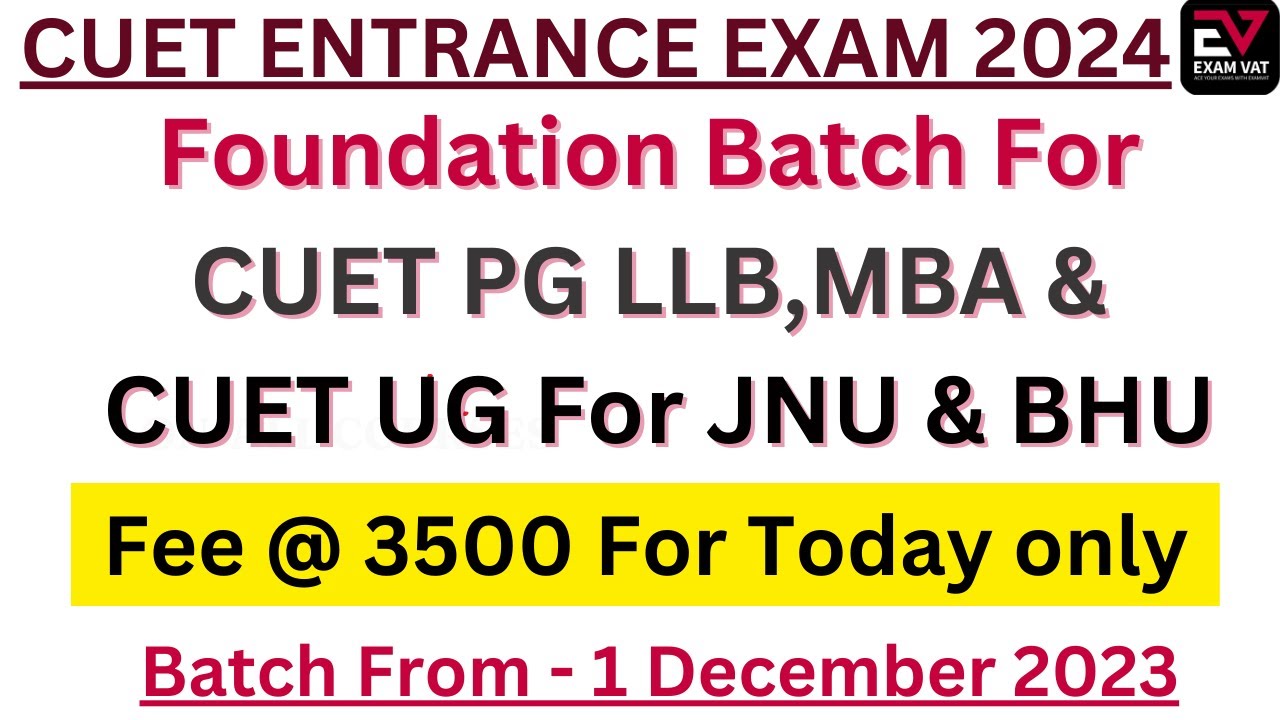 First Foundation batch for CUET LLB ,MBA & CUET UG | #cuet # ...