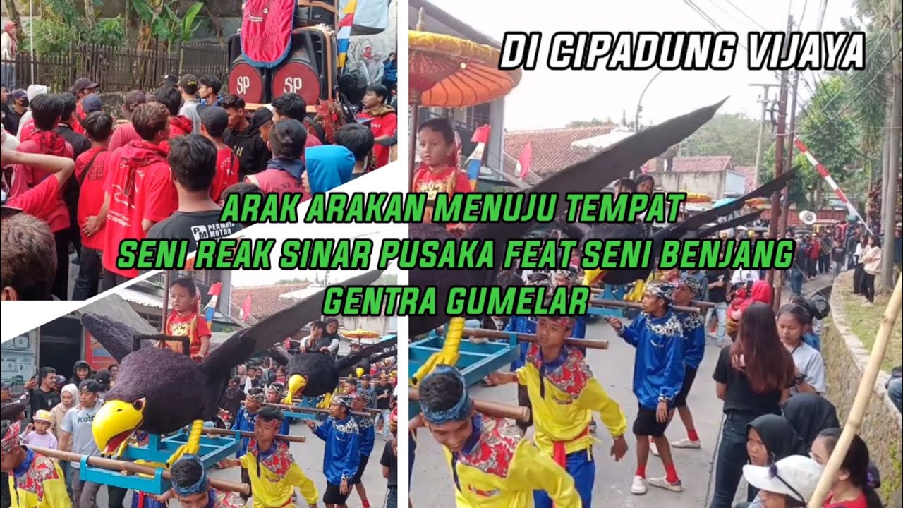 arak-arakan menuju tempat seni reak sinar pusaka feat seni benjang ...