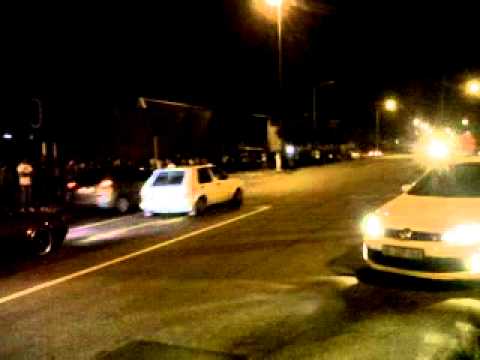 ford fiesta VS vw golf mk 1 drag racing durban backstretch - YouTube
