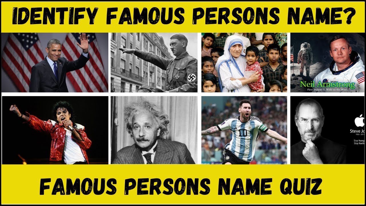 Can You Guess These Famous People by Their Names? | Trivia Quiz - YouTube