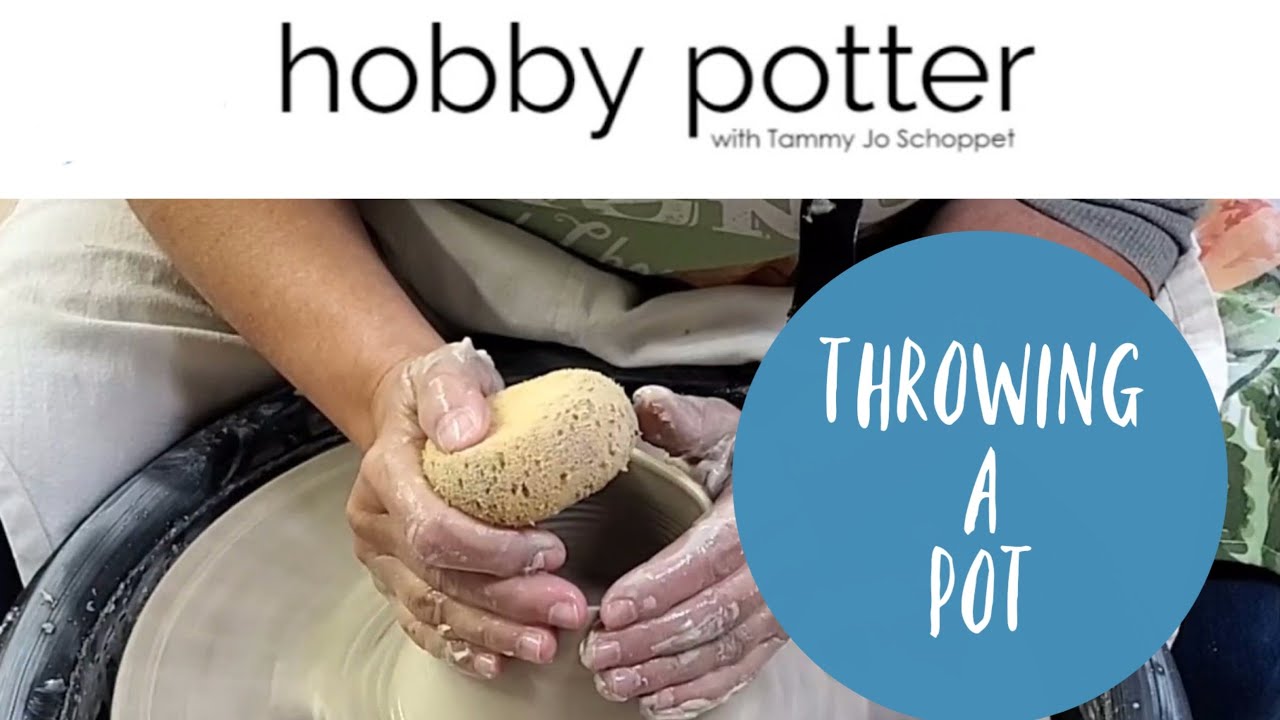 Throwing a Simple Pot on The Pottery Wheel (no talking) - YouTube