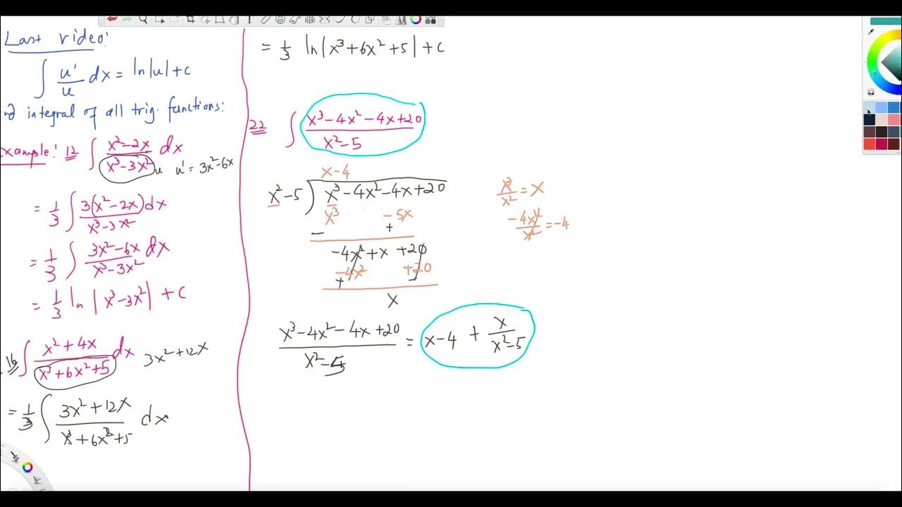 V111 Integral of logarithmic function 2 - YouTube
