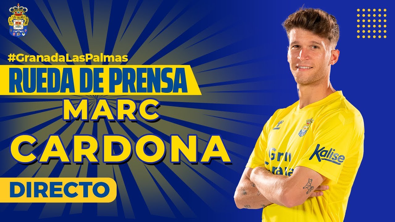 Rueda de prensa de Marc Cardona previa al partido UD Las Palmas vs ...
