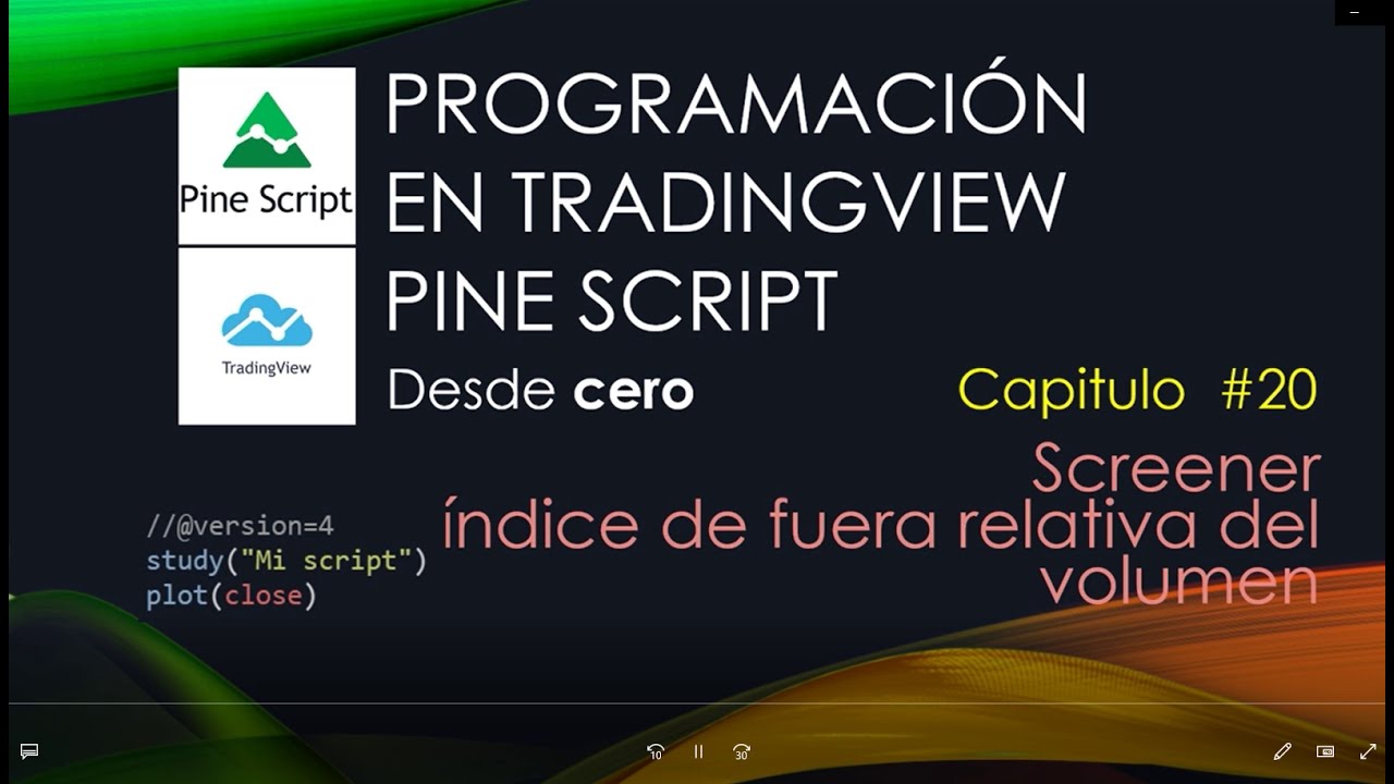 Pine Script desde cero #20 // RSI del volumen // screener - YouTube