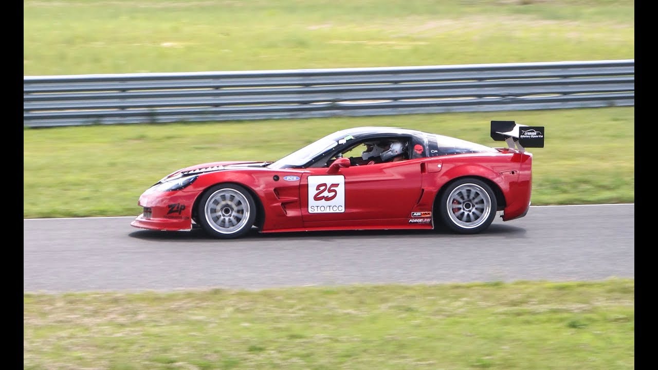 Corvette C6 Race Car around New Jersey Motorsports Park (NJMP) - YouTube