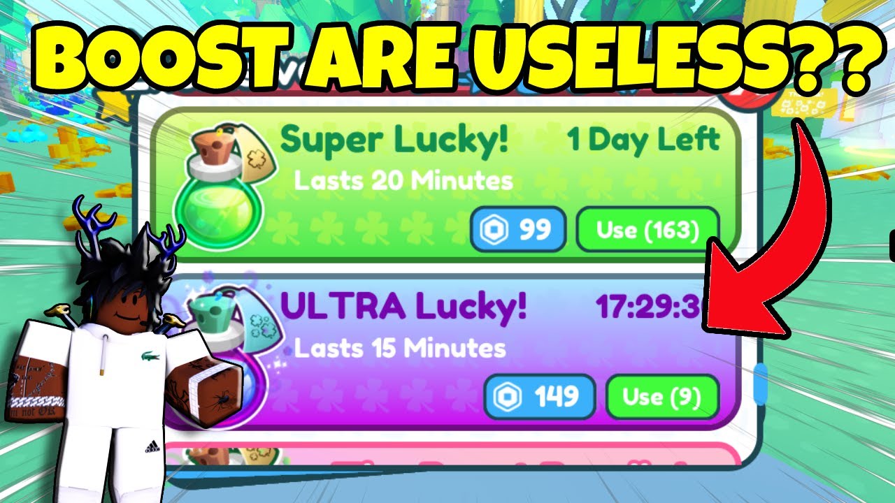 PET SIMULATOR X BOOST DOESNT EFFECT HUGE CHANCES (ROBLOX)?? - YouTube