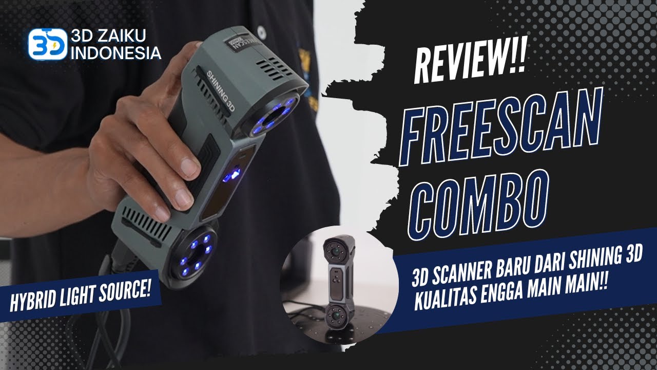 SHINING 3D FREESCAN COMBO 3D SCANNER - REVIEW & UNBOXING - YouTube