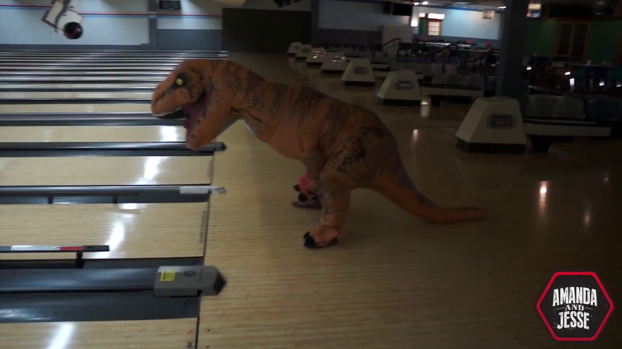 T-Rex Goes Bowling! - YouTube