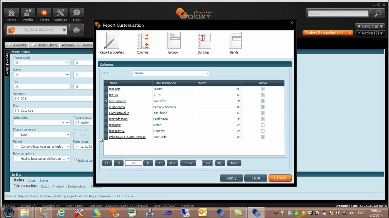4. Galaxy Reporting: Reports Customization - YouTube