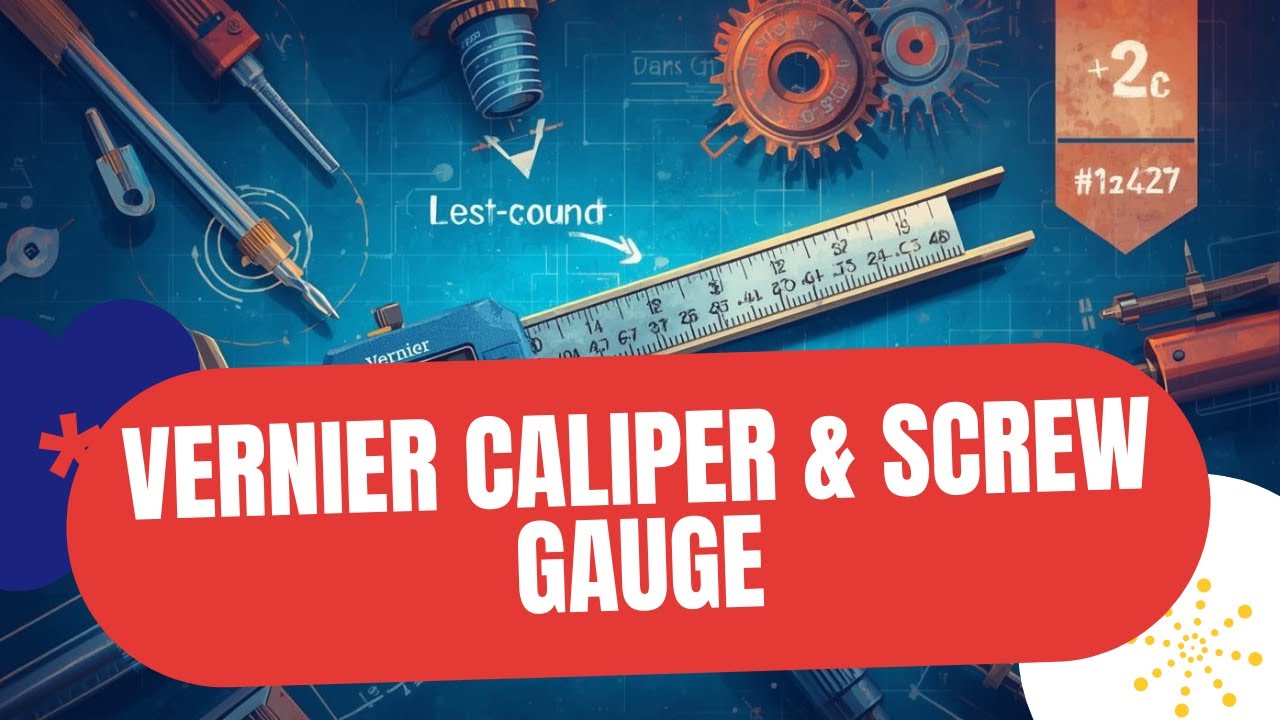 Vernier Caliper & Screw Gauge Explained | Least Count, Zero Error ...