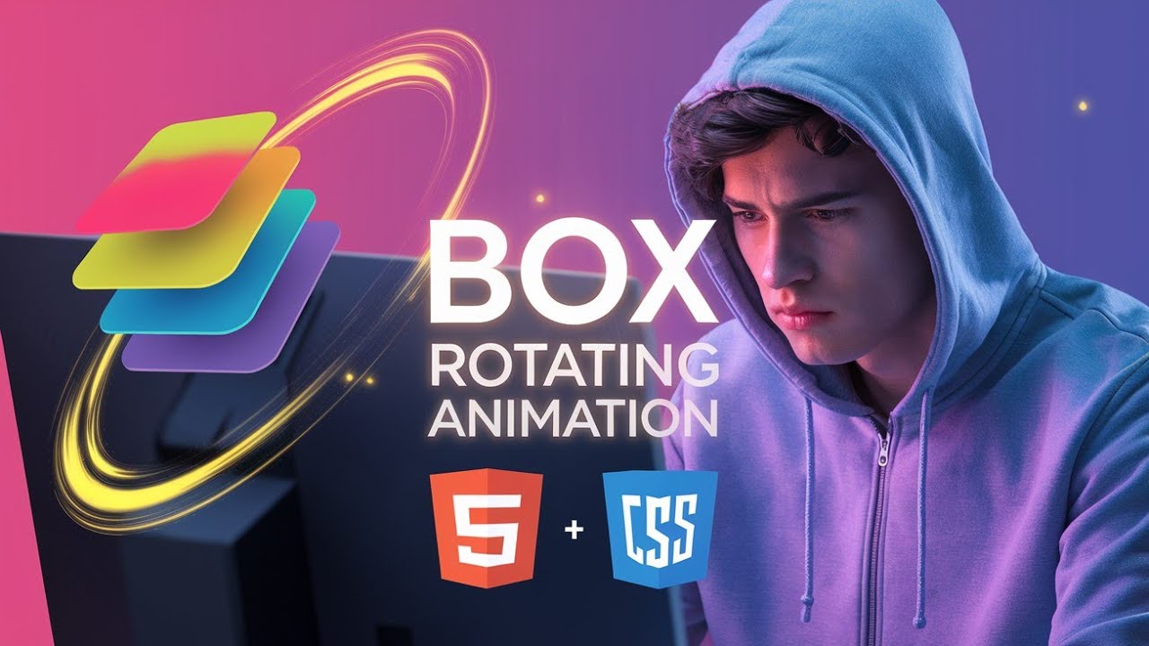 Rotating Box Animation With Html And Css Box Rotating Loder Tutorial 8176
