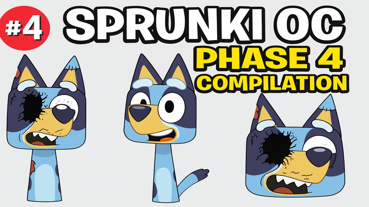 Incredibox Sprunki OC Phase 4 Compilation #4 | Bluey | #sprunki # ...