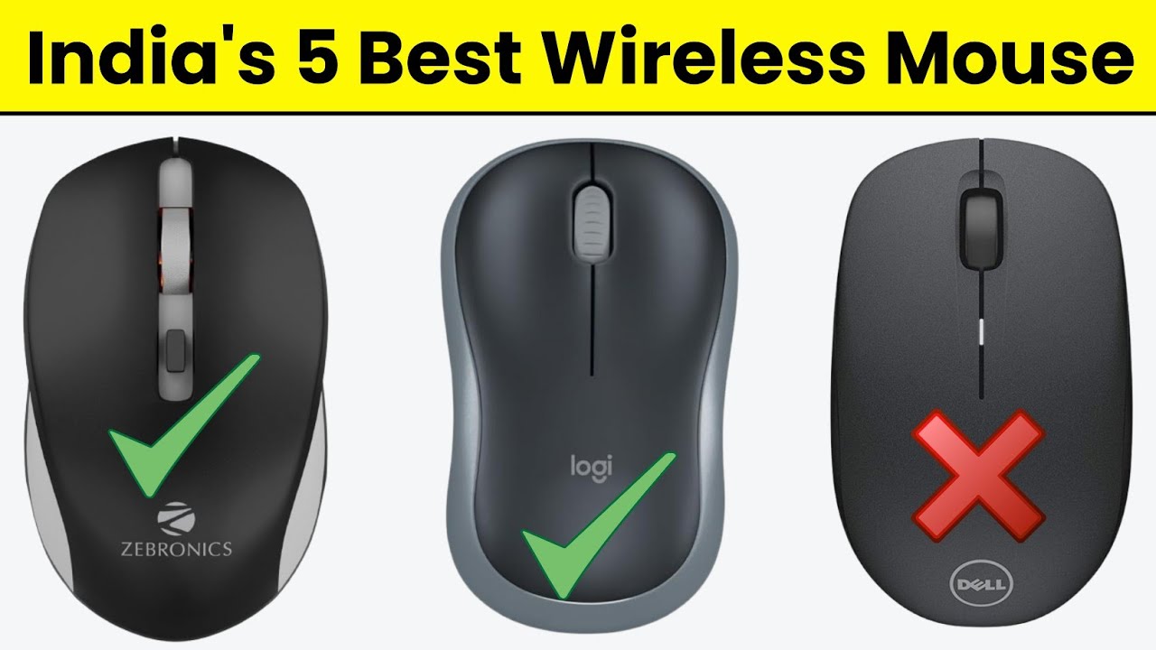 5 Best wireless mouse | Best wireless mouse 2025 | Wireless mouse under ...