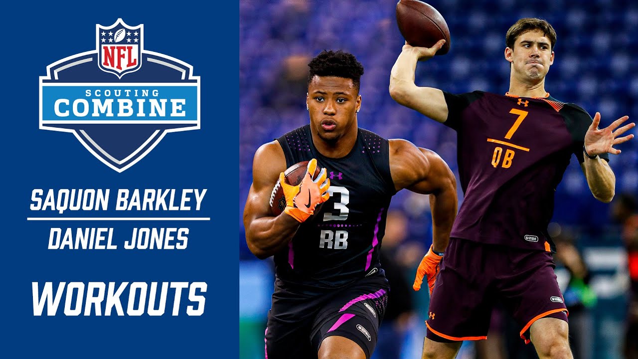 Saquon Barkley & Daniel Jones FULL NFL Combine Workouts | New York ...