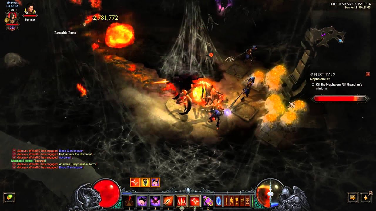 D3 RoS World Fastest Torment 1 Farm with Demon Hunter - YouTube
