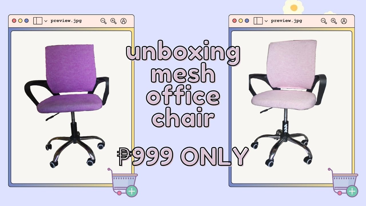 unboxing + assembling mesh office chair | study desk must haves ...