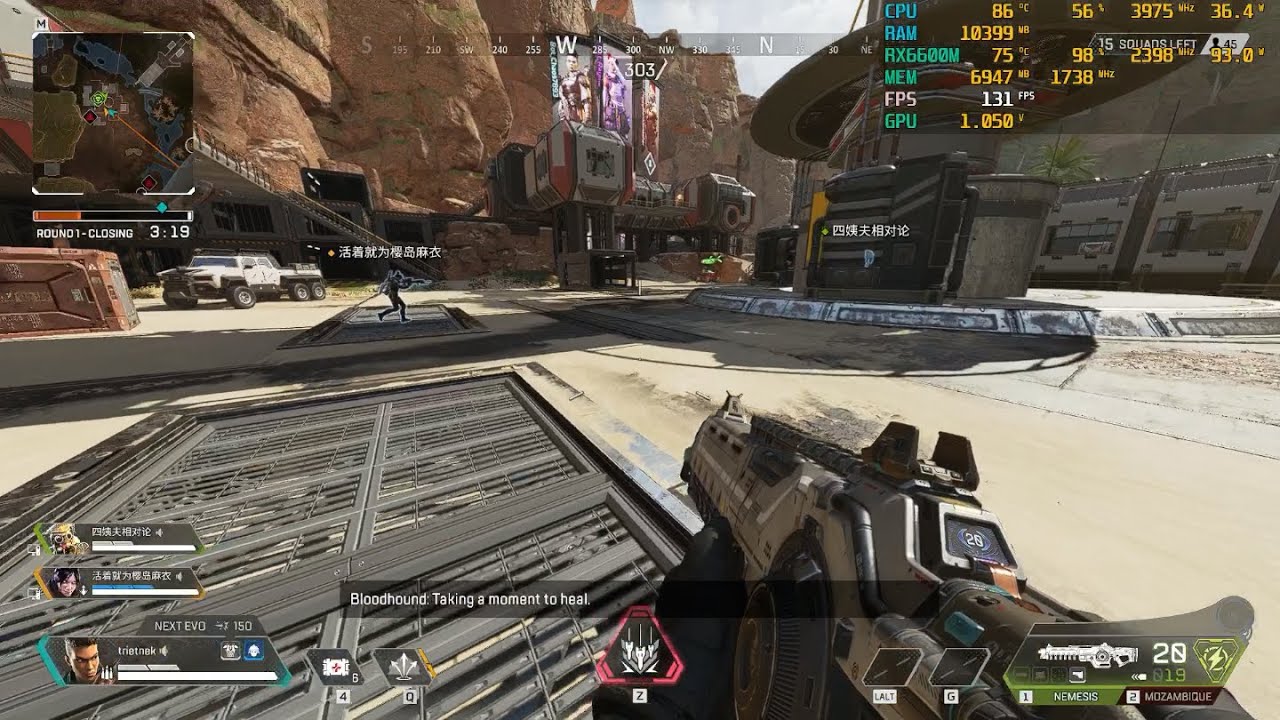 Apex Legends (Max Settings) - RX 6600M - R5 5600H - Lenovo Legion 5 ...