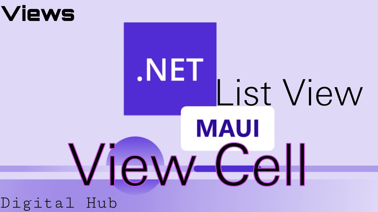 .NET MAUI APP/List View/View Cell/V31 - YouTube