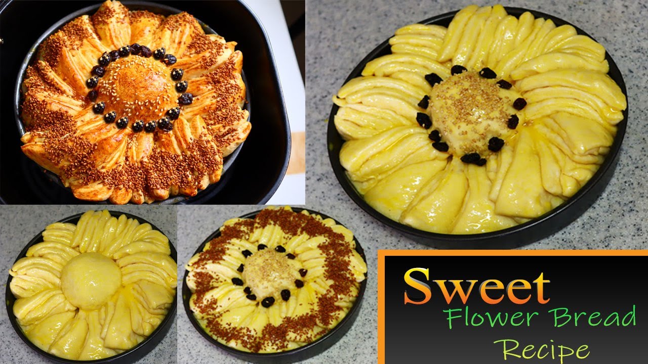 This Flower🌼 Bread Is So Delicious, Special Air Fry Sunflower Bread ...