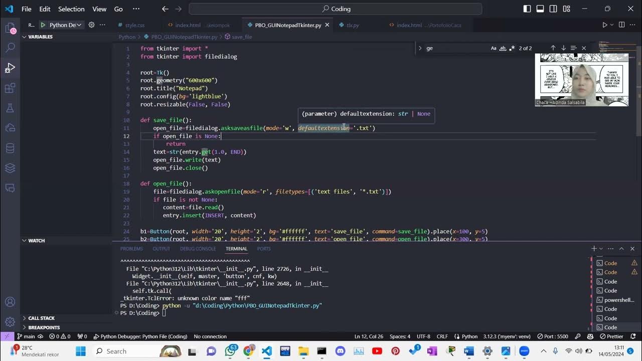 Making A Simple GUI Notepad Using Python - YouTube Making A Simple GUI Notepad Using Python - YouTube