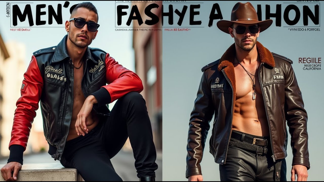 Leather and Style: How Men Create Spectacular Looks. - YouTube