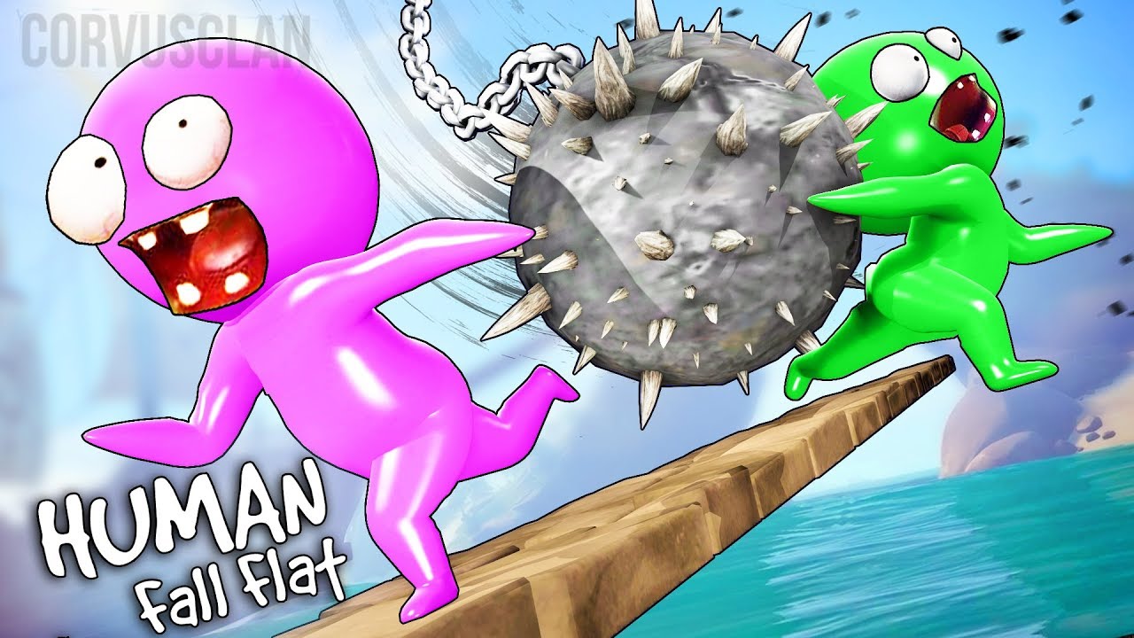 CARRERA DE MEMES DEATHRUN 😂*LLORO DE RISA* - Human Fall Flat - YouTube