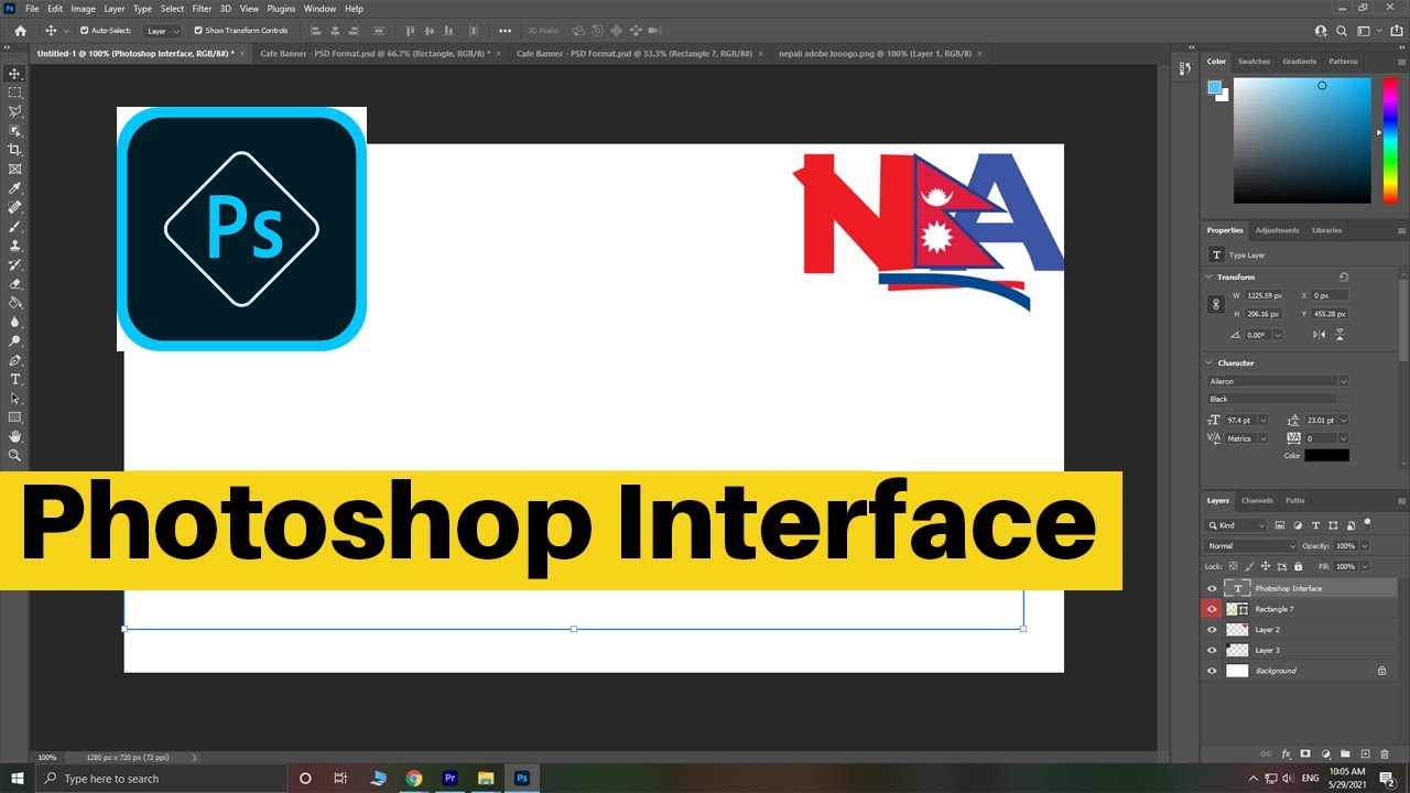 Photoshop Interface || Photoshop Tutorial Part 5 || Nepali Adobe - YouTube