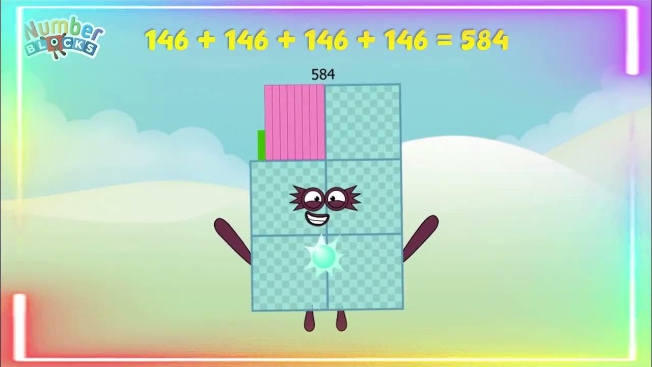 Numberblocks Addition 4 Same Big Number Addition Numberblocks [141-150] @ColorArt_id # ...