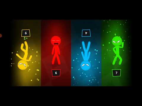 Stick man party 4 player permainan tidak acak 9x - YouTube