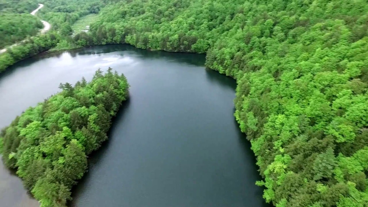 Emerald lake state park Vermont aerial view - YouTube
